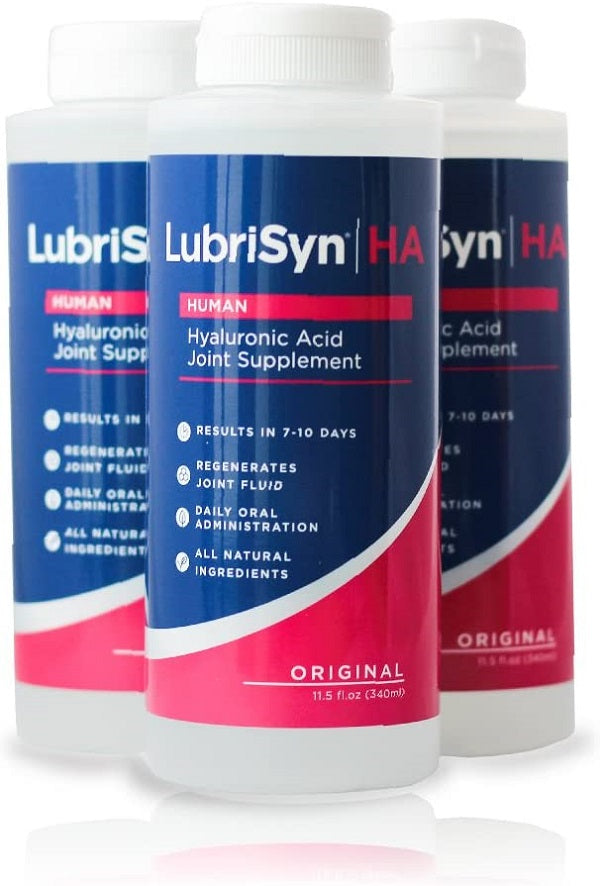LubriSyn HA Human Hyaluronic Acid Joint Supplement 3 x 11.5 oz bottles ...
